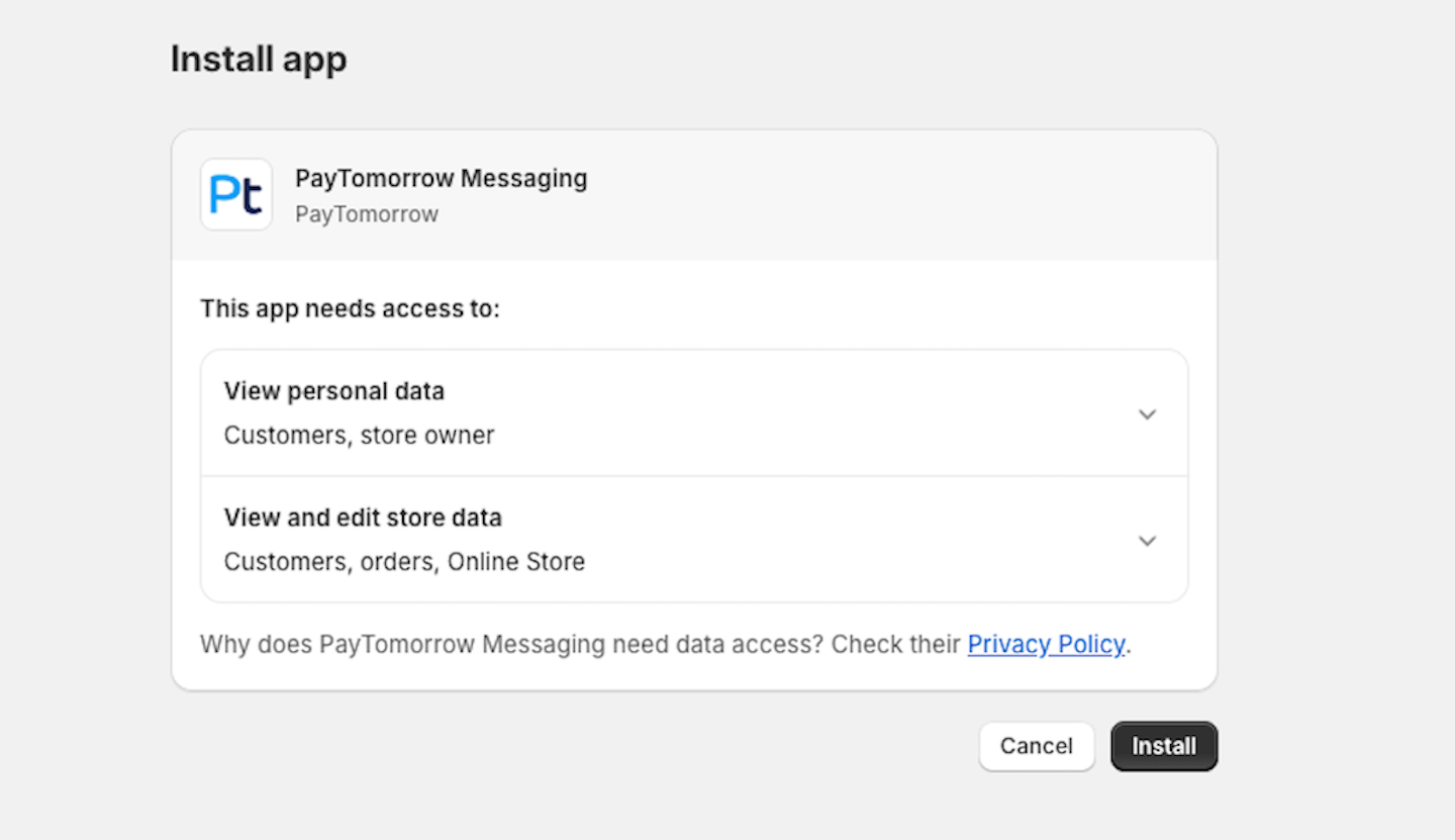 PayTomorrow Documentation | PayTomorrow Documentation
